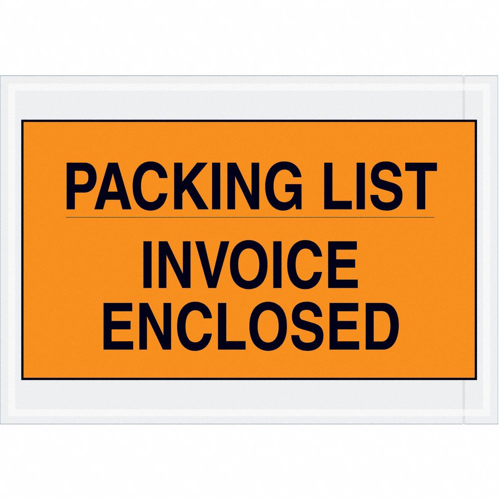 10 in x 7 in, Packing List/Invoice Enclosed, Packing List Envelopes ...