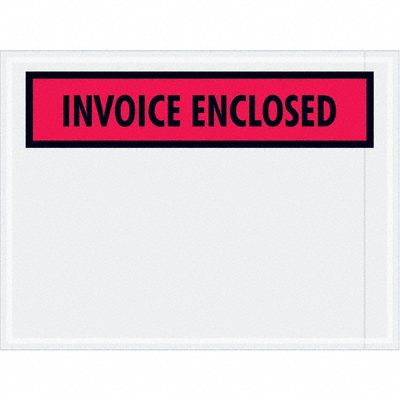 4 1/2 in x 6 in, Invoice Enclosed, Invoice Envelope - 803HD8|PL463 ...