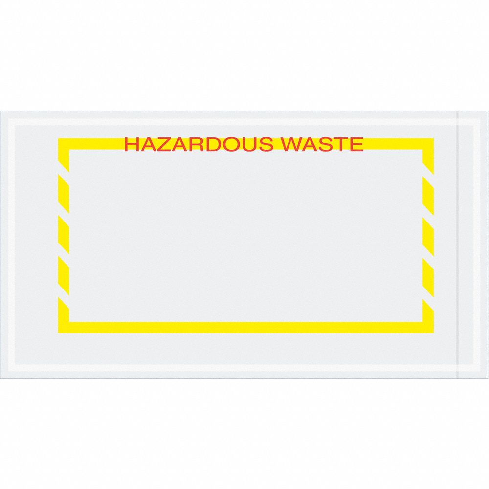 Haz Waste, 10 in Outside Ht, Packing List Envelopes - 820FK4|PL482 ...