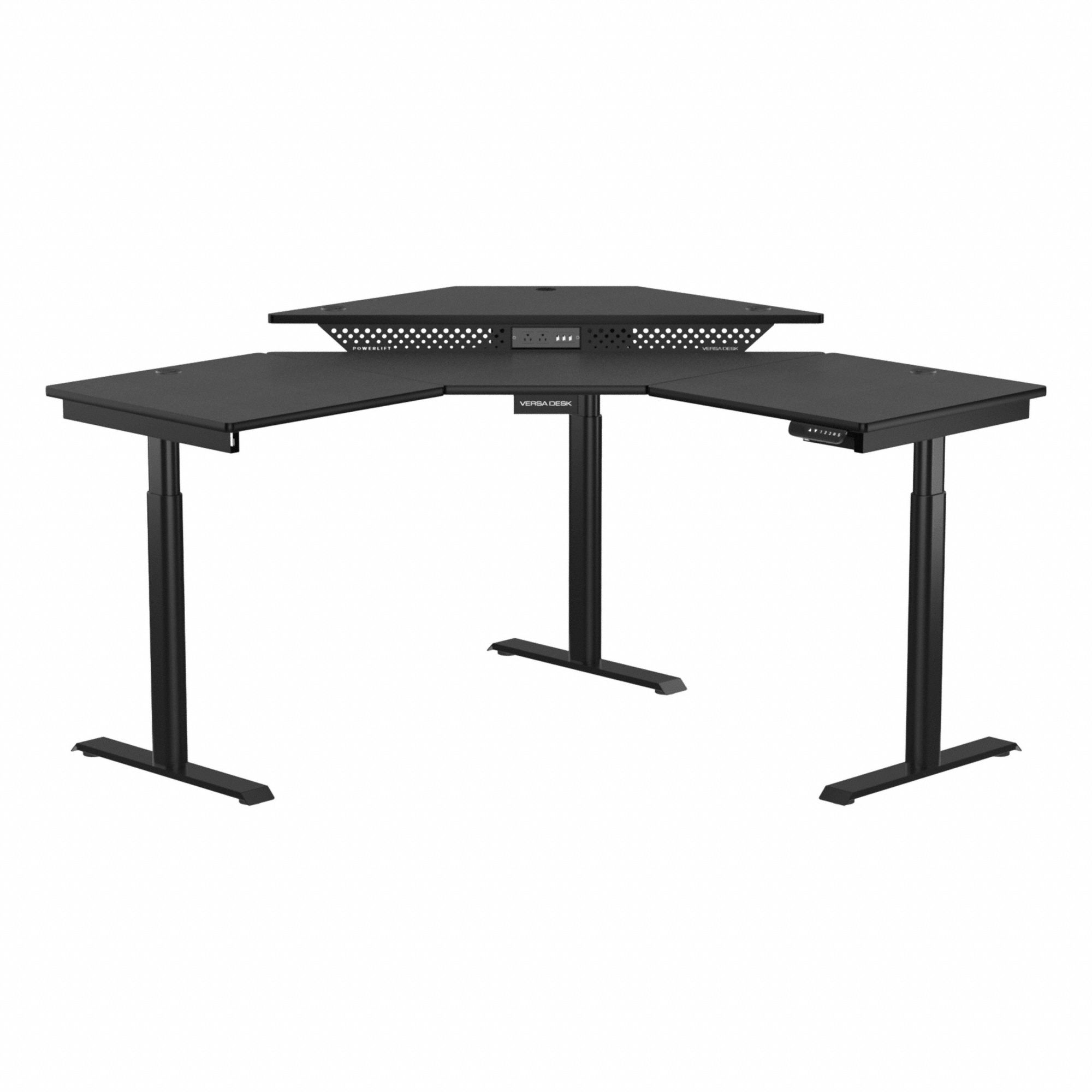 VERSADESK, Black, Wood, Standing Desk - 875LX4|VT1286060-01-01 - Grainger