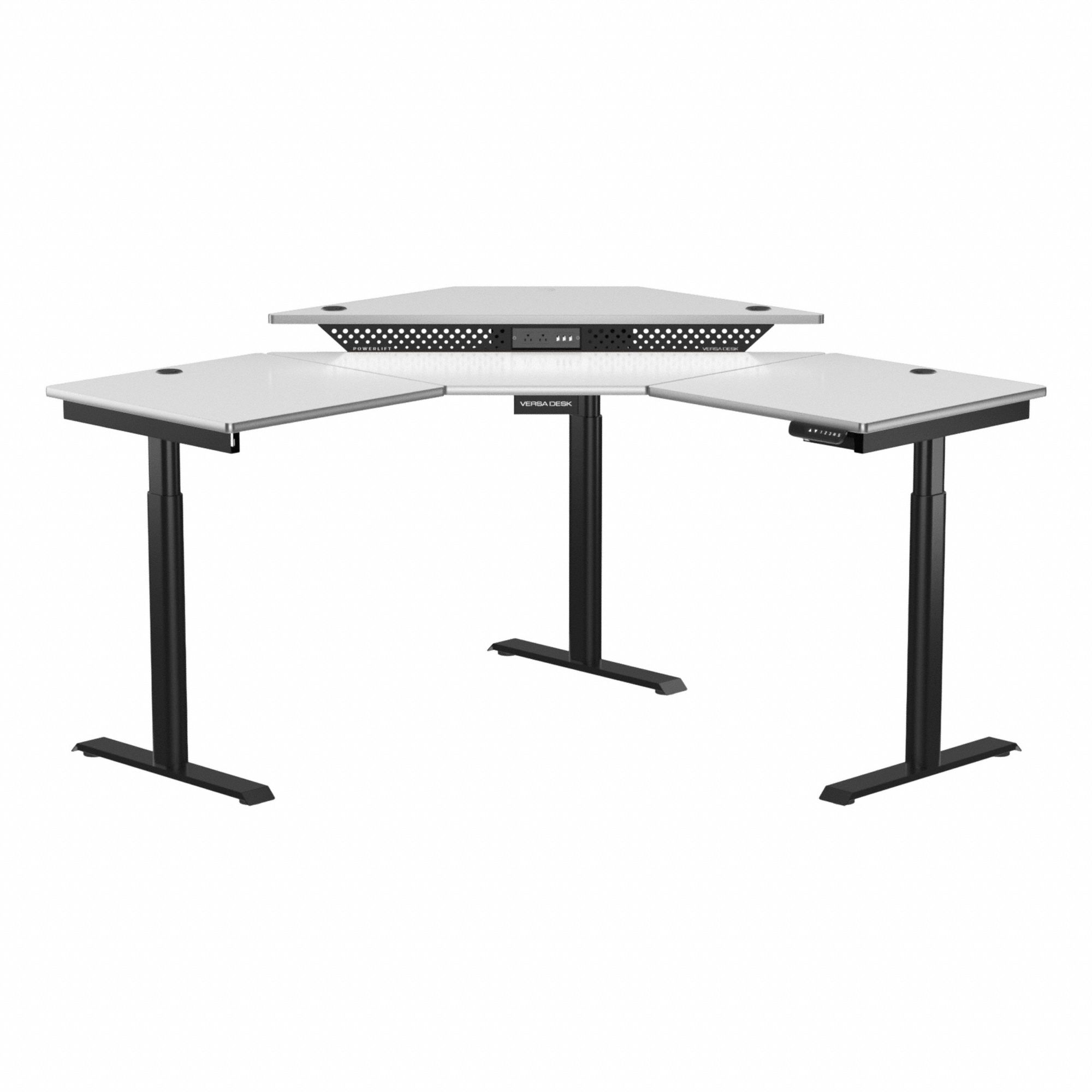 VERSADESK, Black, Wood, Standing Desk - 875LX6|VT1286060-03-01 - Grainger