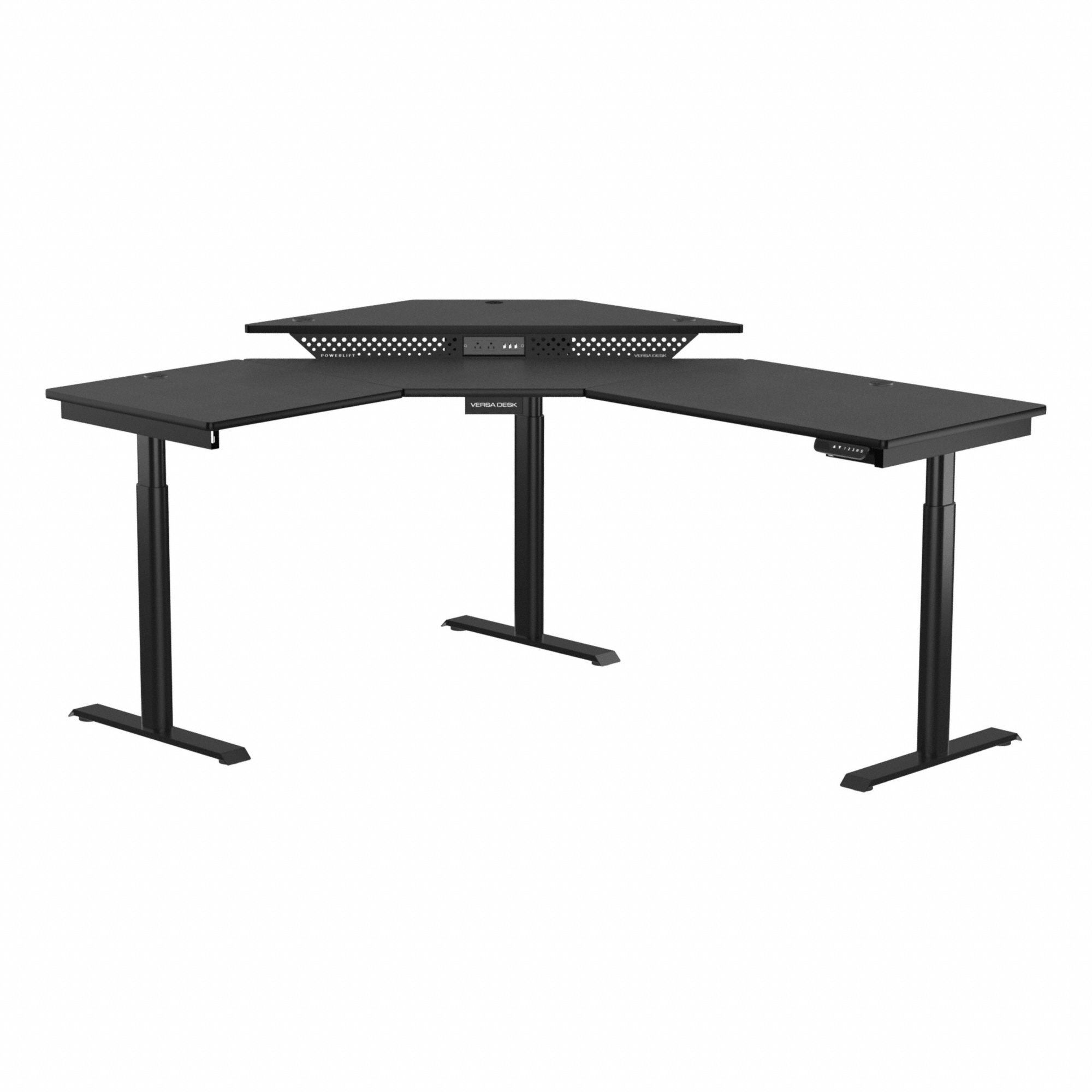 VERSADESK, Black, Wood, Standing Desk - 875LX8|VT1286072-01-01 - Grainger