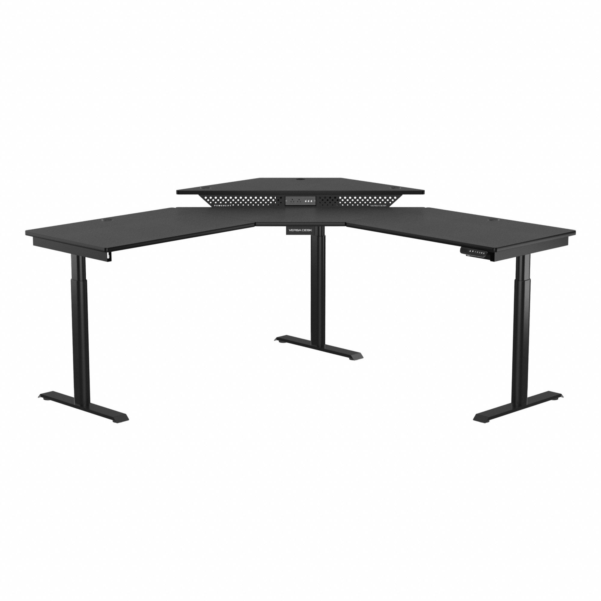 VERSADESK, Black, Wood, Standing Desk - 875LY2|VT1287272-01-01 - Grainger