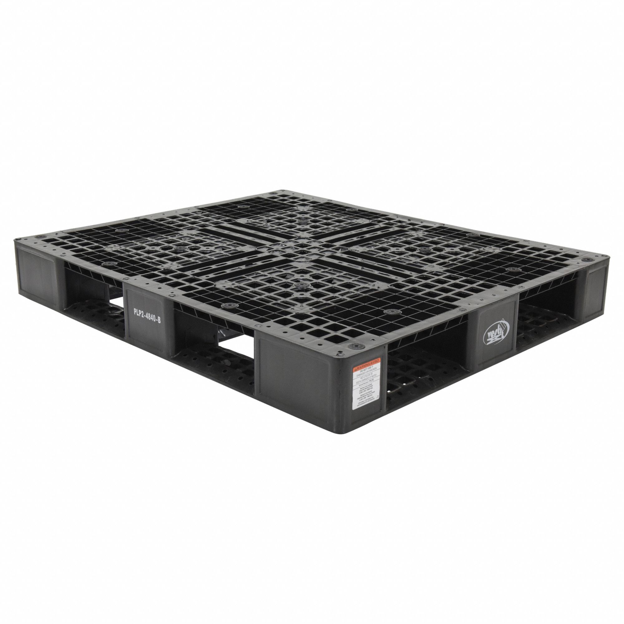 Black Plastic Pallet,6000 lb.,48 x 40 - 44RP17|PLP2-4840-BLACK - Grainger