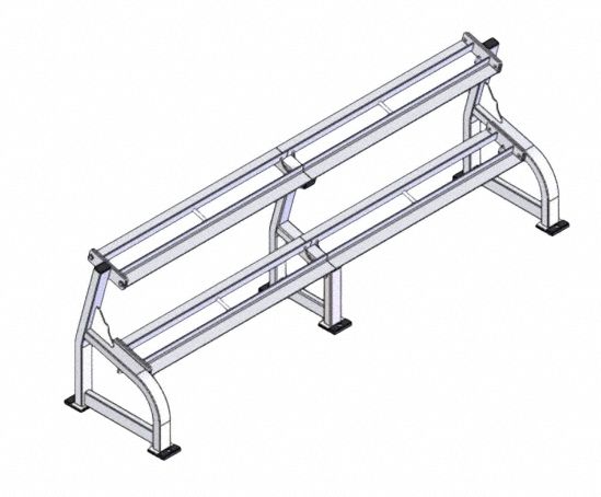 PROMAXIMA, 111 in Overall Lg, 27 1/4 in Overall Wd, Dumbbell Rack ...