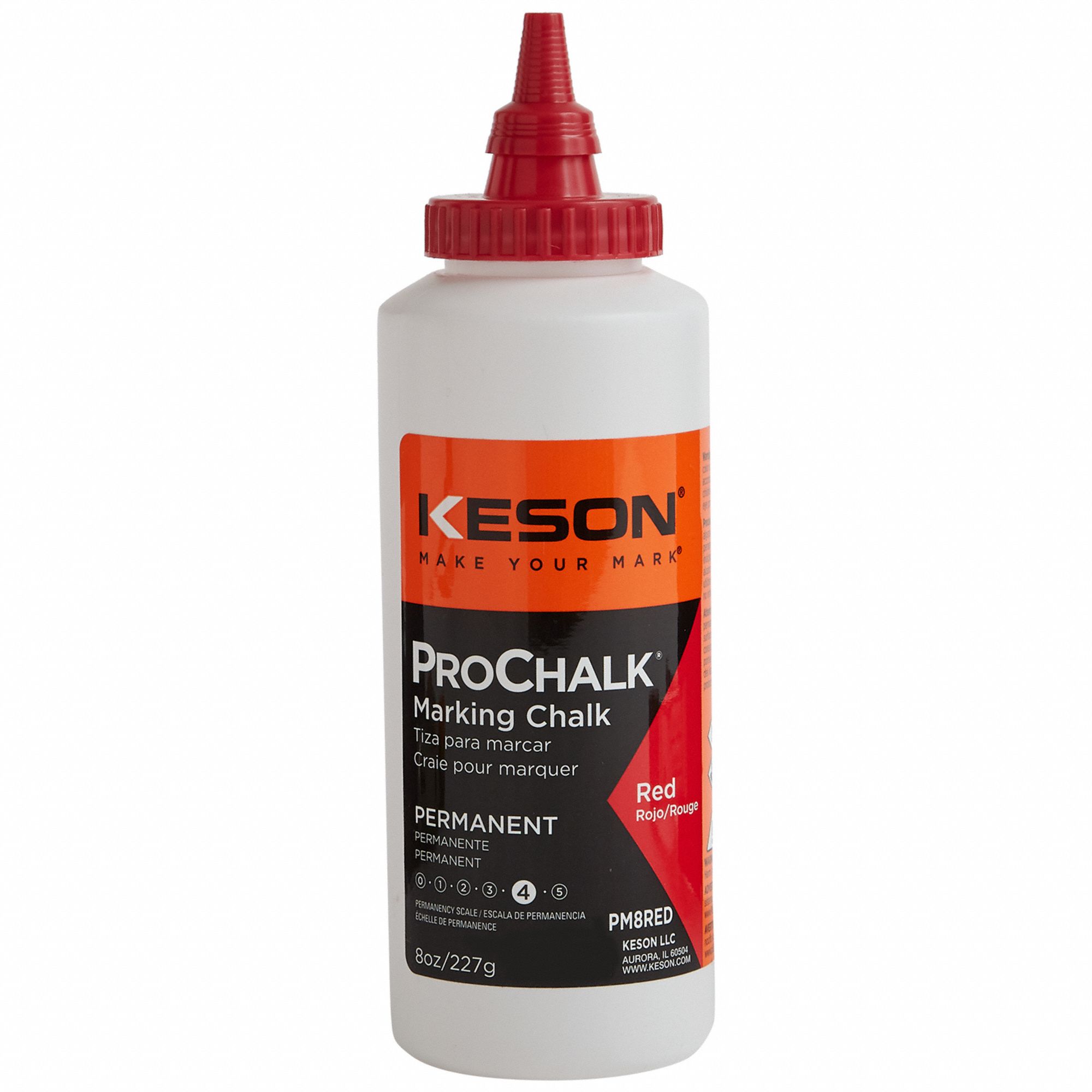 KESON, Red, Permanent, Marking Chalk - 6XGL8|PM8RED - Grainger