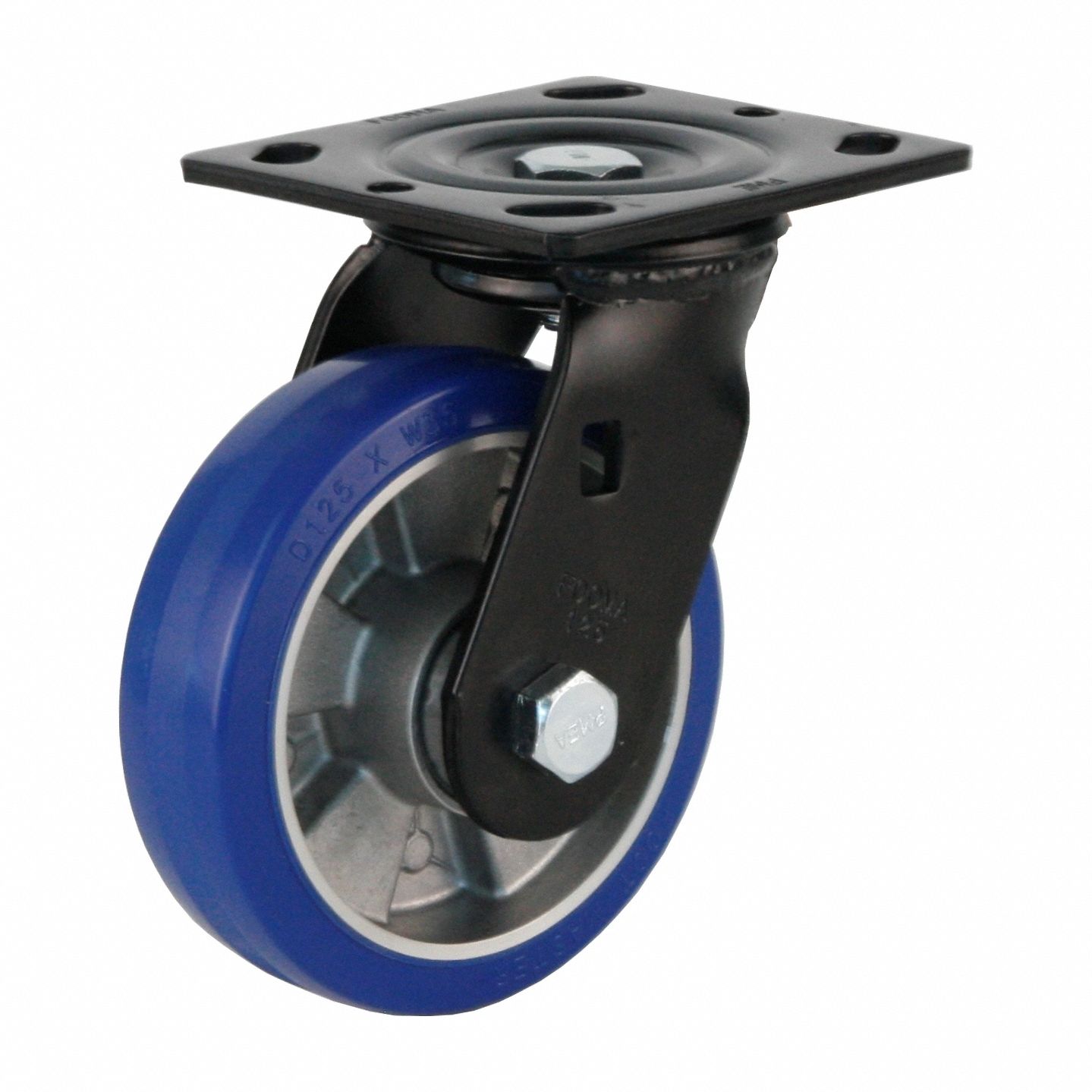 FOOT MASTER, Swivel, No Brake, Plate Caster - 819U89|PME-125-ASF-MUD ...