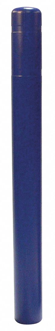POST GUARD BOLLARD COVER,UV RESIST,BLUE,7 23/64 IN OD/7 IN ID,60 IN L ...
