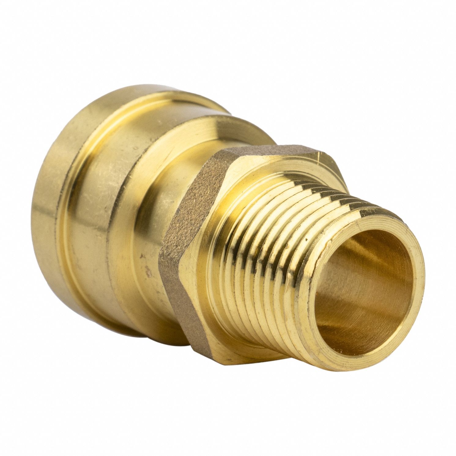 3/4 in OD x 1/2 in Pipe Size, Push-to-Connect x MNPT, Reducing Adapter - 880GX8|LF84212MR - Grainger