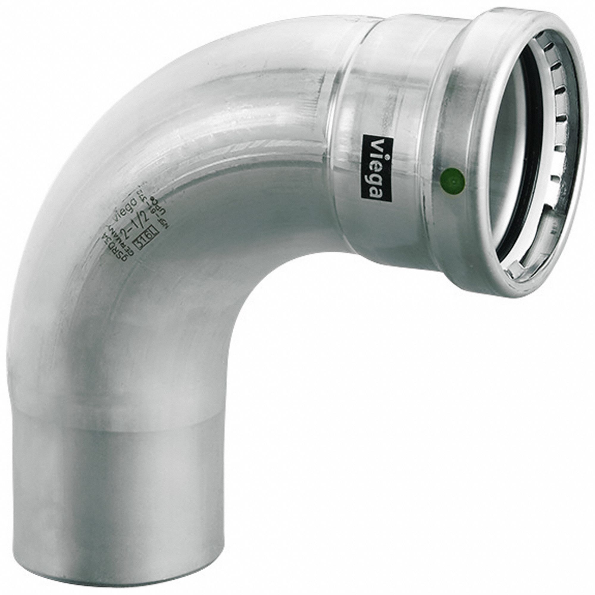 VIEGA MEGAPRESS, 3 in Pipe x 3 in Pipe Size, Press-fit x FTG, Crimp ...