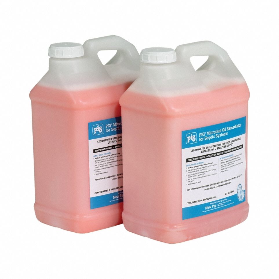 PIG, Jug, 2.5 gal, Microbial Oil Remediator - 861YR1|CLN943 - Grainger