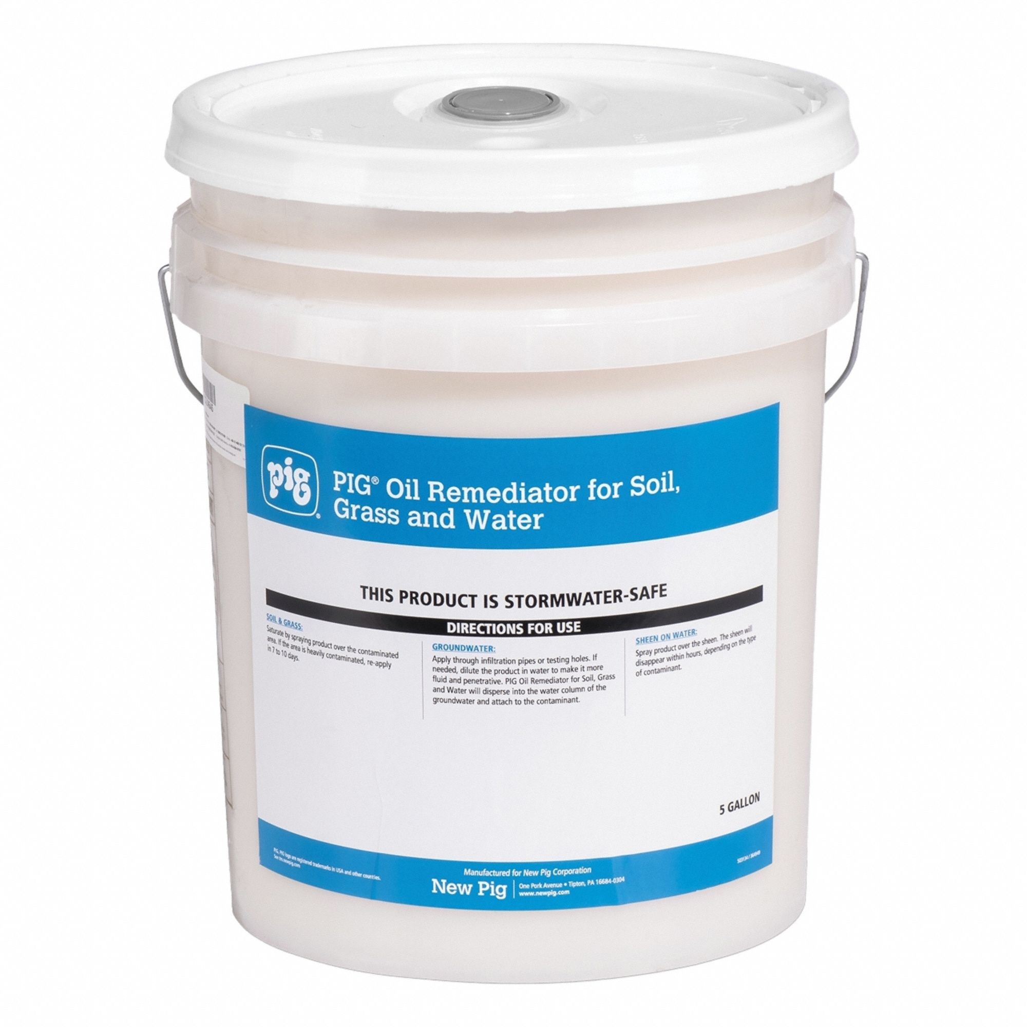 PIG, 5 gal Container Size, Pail, Oil-Eating Microbes - 857PK3|CLN951 ...