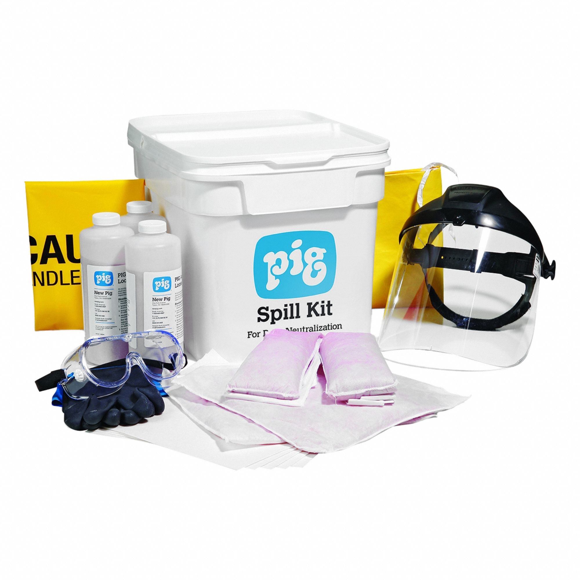 PIG, 8 gal Container Capacity, Bucket, Spill Kit - 452L23|KIT319 - Grainger