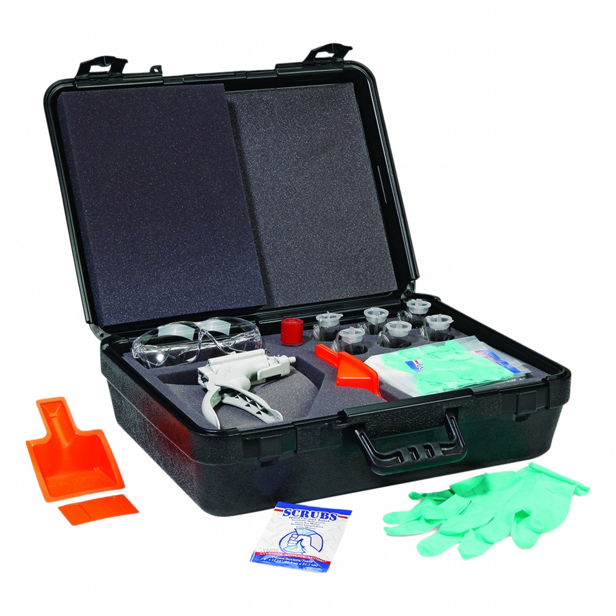 PIG, 6 oz Volume Absorbed Per Kit, (6) Pr Nitrile Gloves, Spill Kit ...