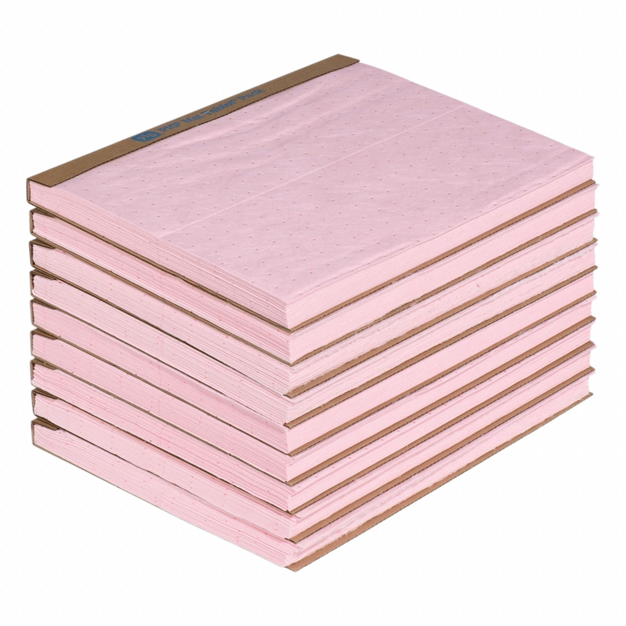 PIG, 20 in x 15 in Pad Size (L x W), 37 1/4 oz Volume Absorbed Per Pad ...