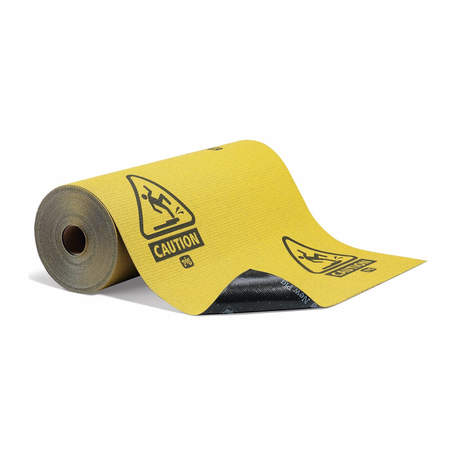 Mat, Industrial Absorbent, Caution, YW - Grainger