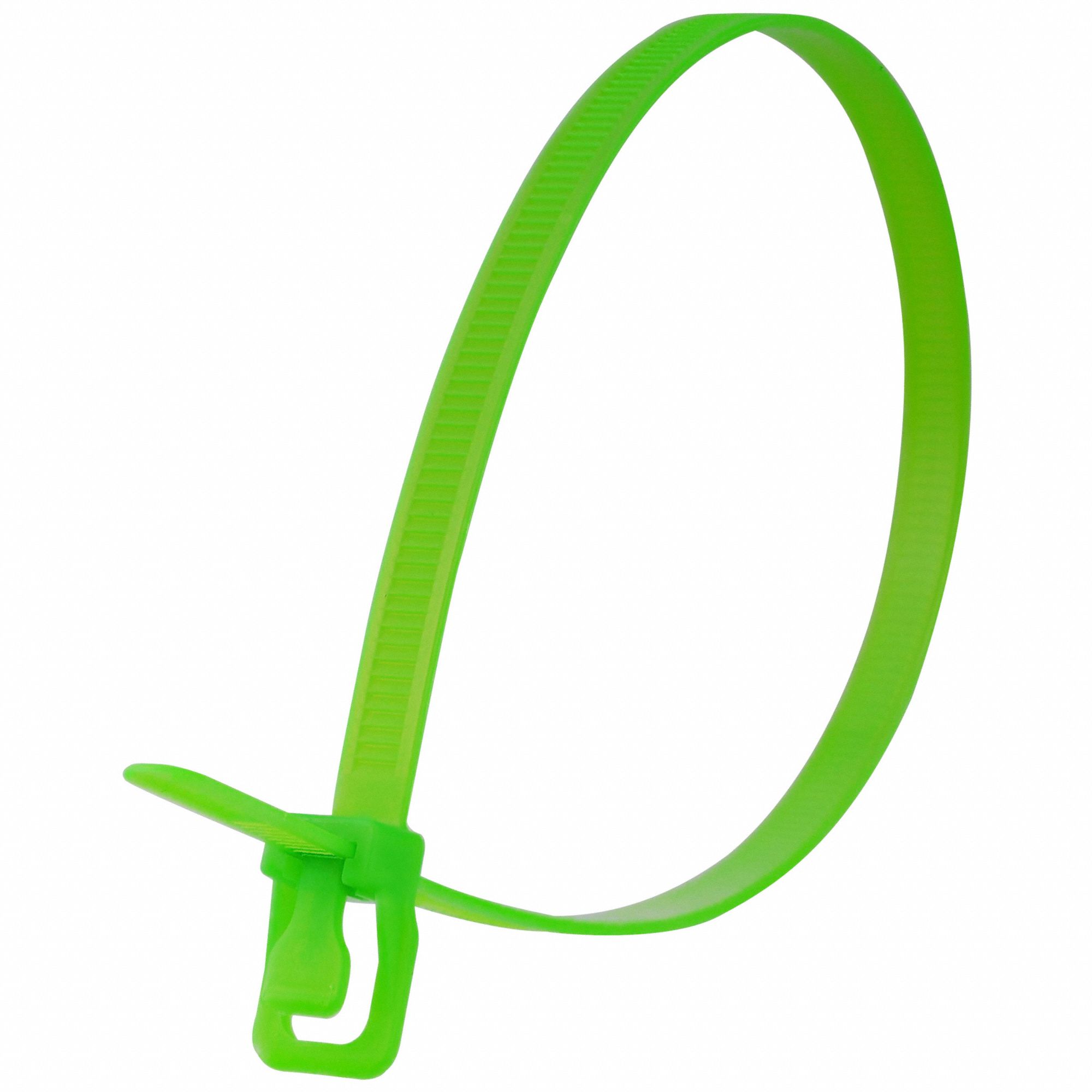 RETYZ, Fluorescent Green, 32 in Lg, Releasable Cable Tie - 800EL5|PRT ...