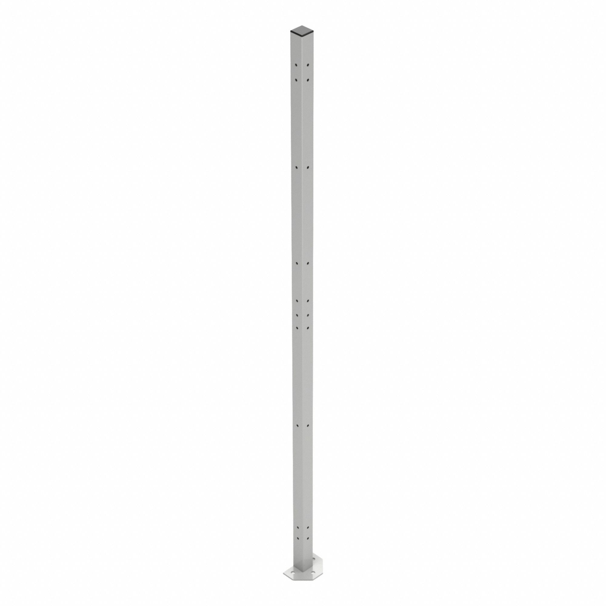 FOLDING GUARD, 7 ft H, White, Universal Post - 906YJ0|PS084Y16A2 - Grainger