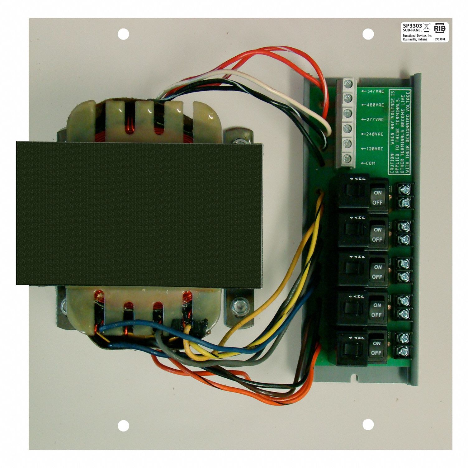 FUNCTIONAL DEVICES INC / RIB, 200 VA Power Rating, 24V AC, Class 2 ...