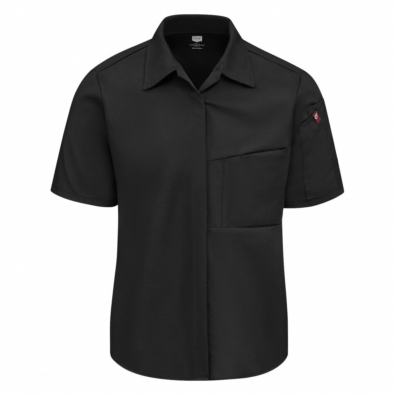 RED KAP, Women's, S, Kitchen Shirt - 806GL9|501WBK SS S - Grainger