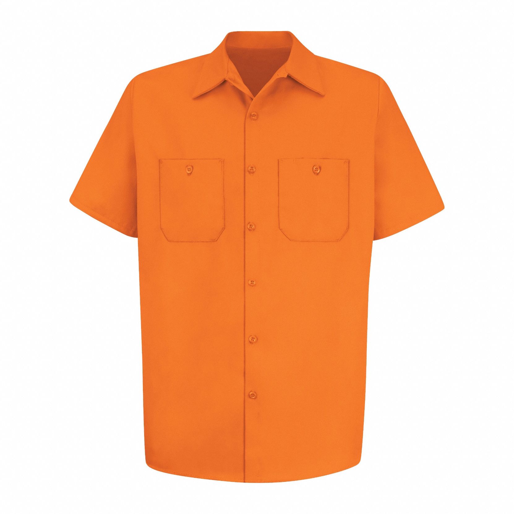 MNS S/S ORANGE SHIRT SM, EL LUF ELW383 - Grainger