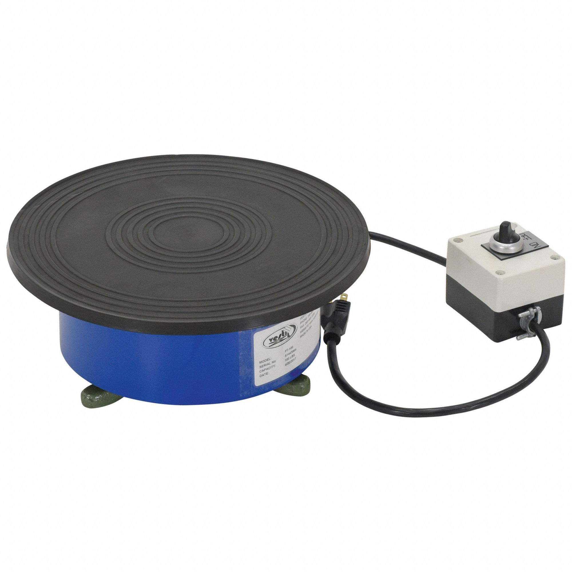 VESTIL, Clockwise Powered Turntable,100 lb. - 44RR38|PT-100 - Grainger