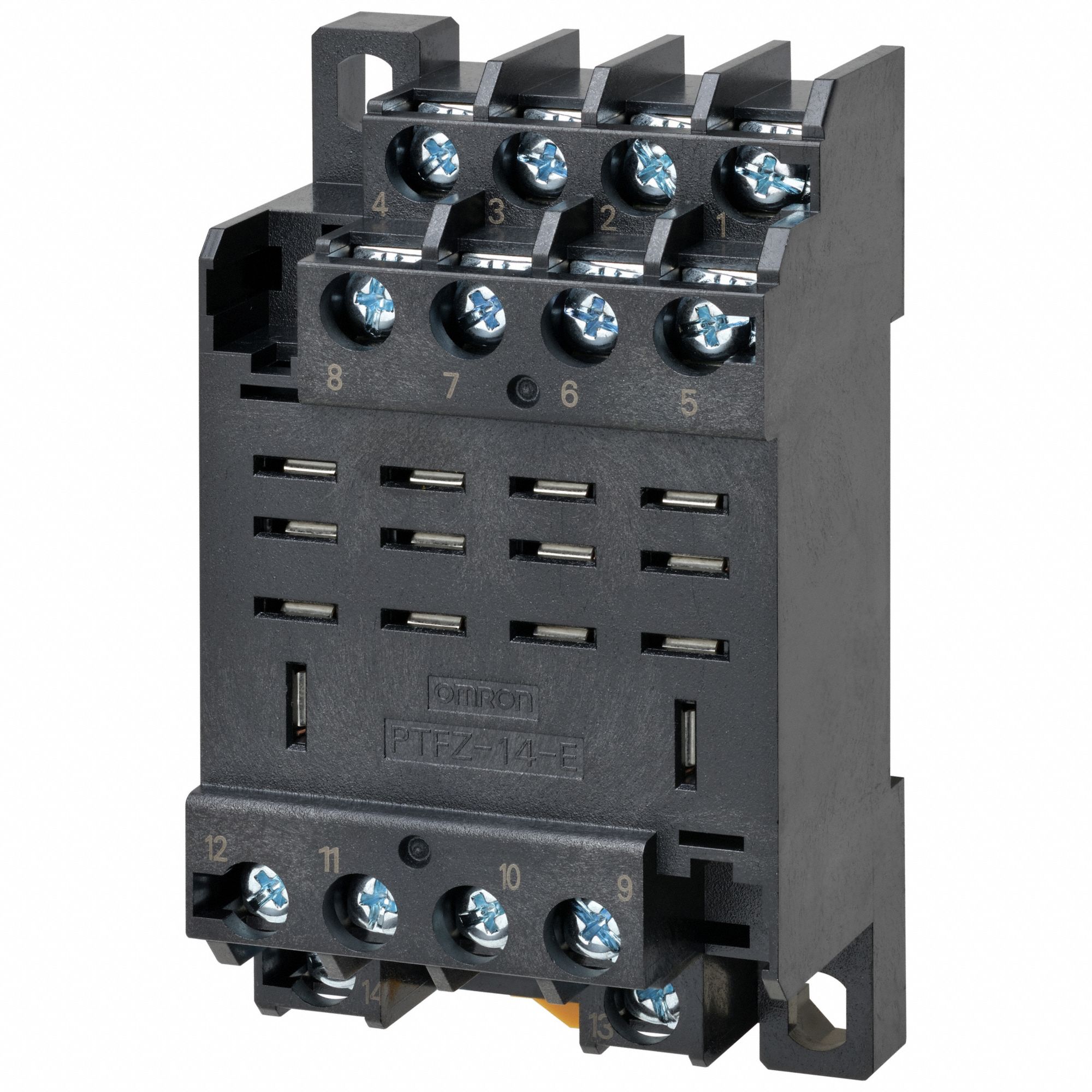 OMRON, 15 A Rating, DIN-Rail & Surface Socket Mounting, Relay Socket ...