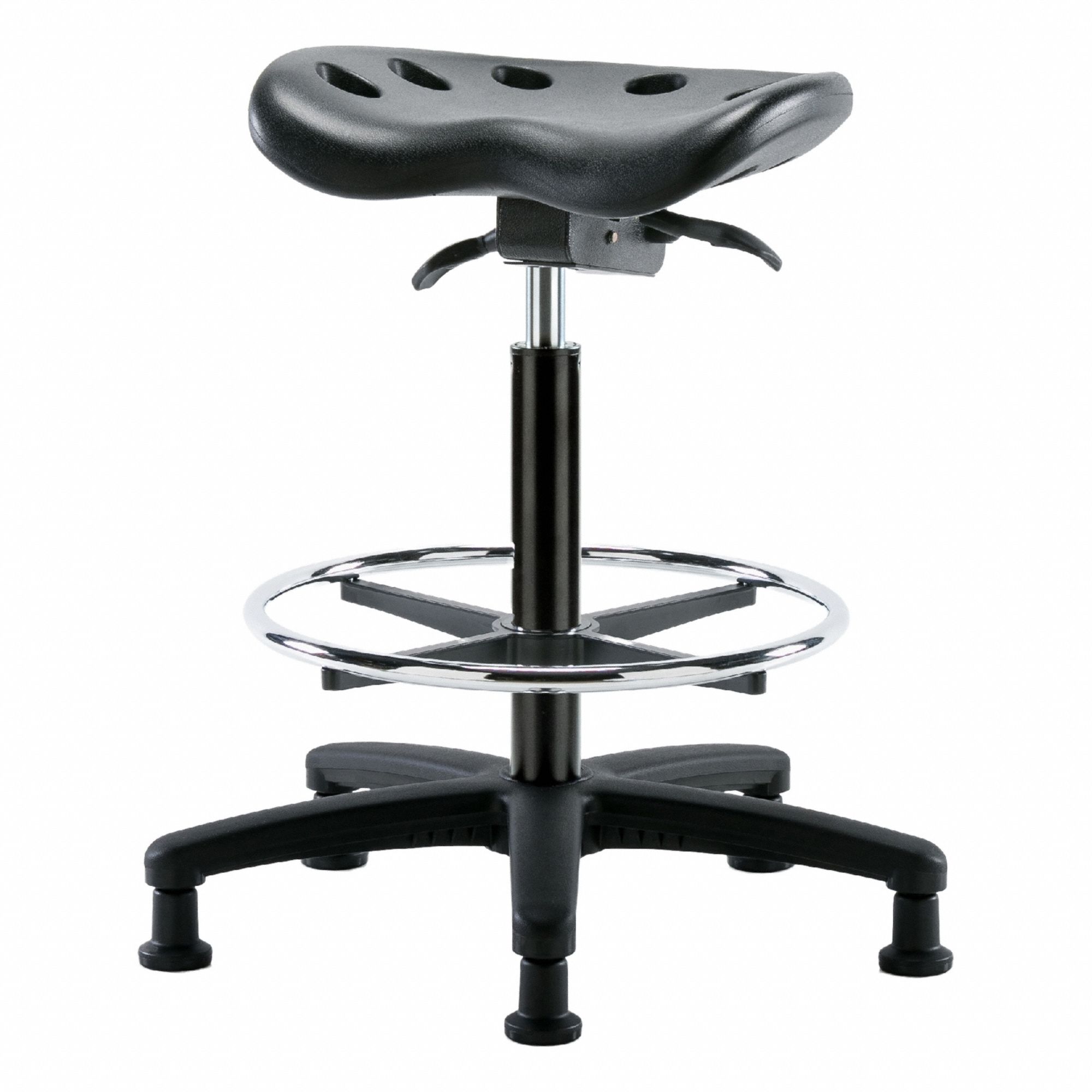 Polyurethane, Ht Range 22 1/2 in to 32 in, Tractor Stool - 797PX7|PTHBST-RG-CF-RG-BLK - Grainger