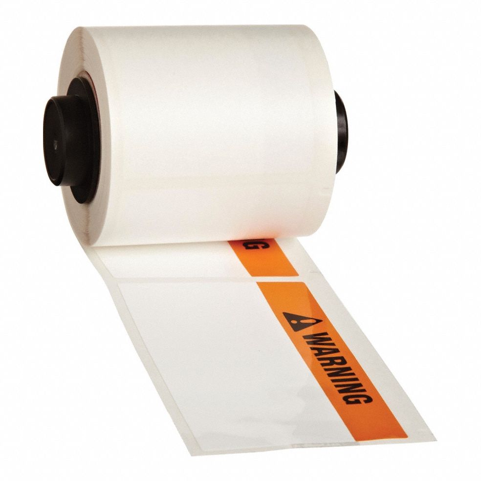 Warning, Orange Header, Label - 803MW2|M6-37-483-WARNING - Grainger