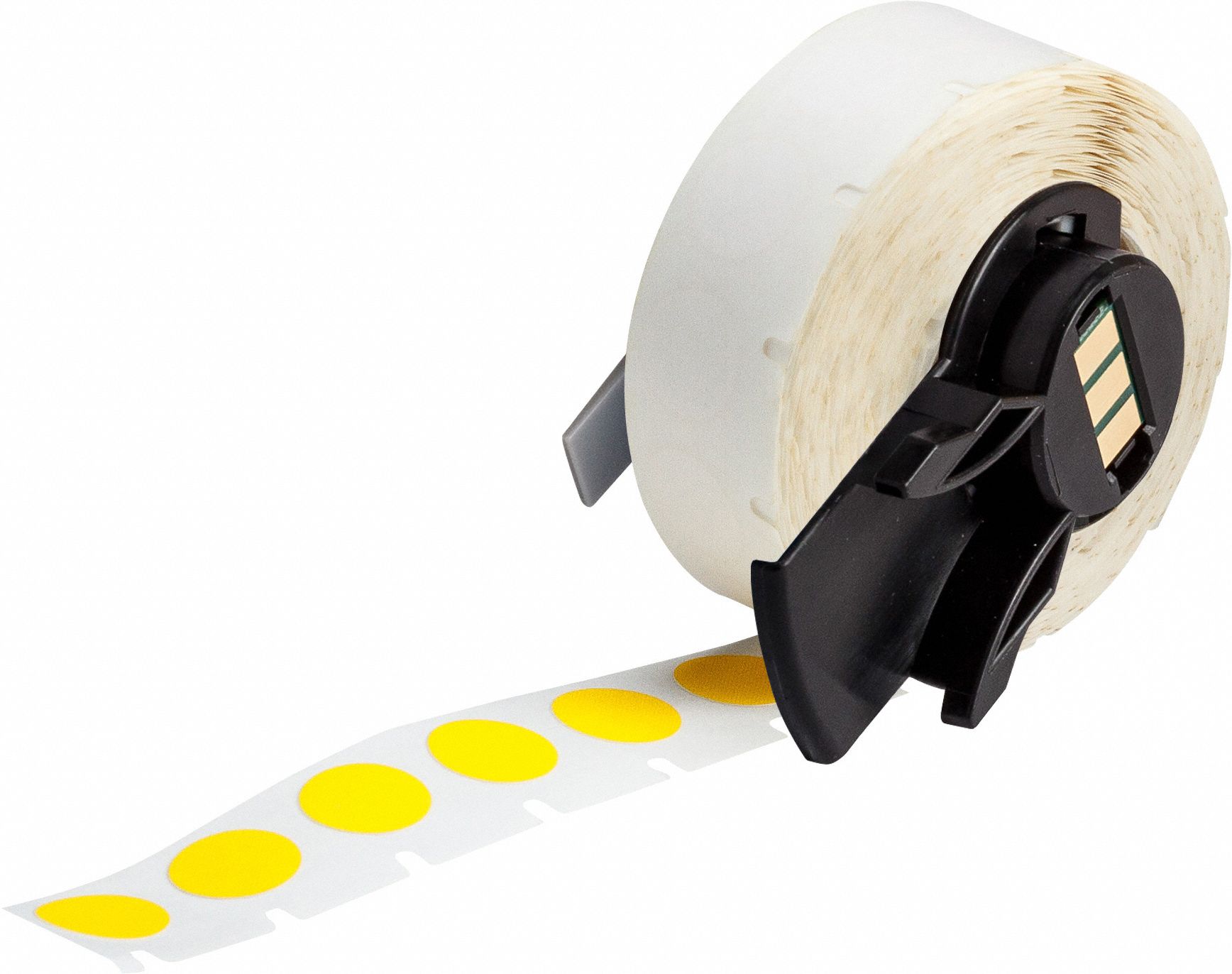 Circle, 1/2 in x 1/2 in, Label - 803N64|M6-83-499-YL - Grainger