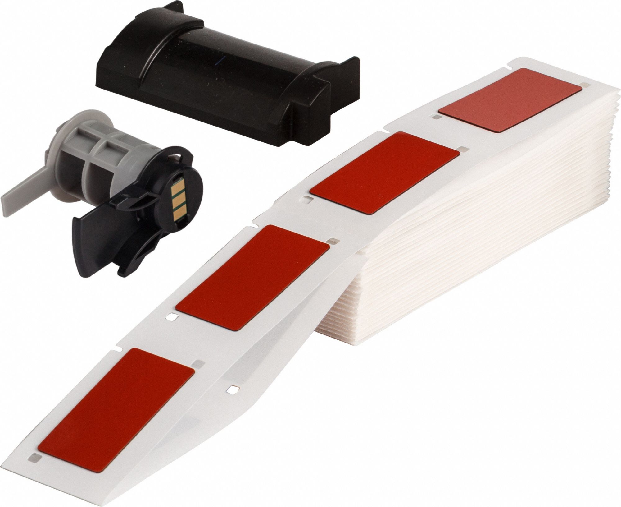 2 in x 1 in, Polyester, Pre-Cut Label Stock Roll - 803NJ8|M6-173-593-RD ...