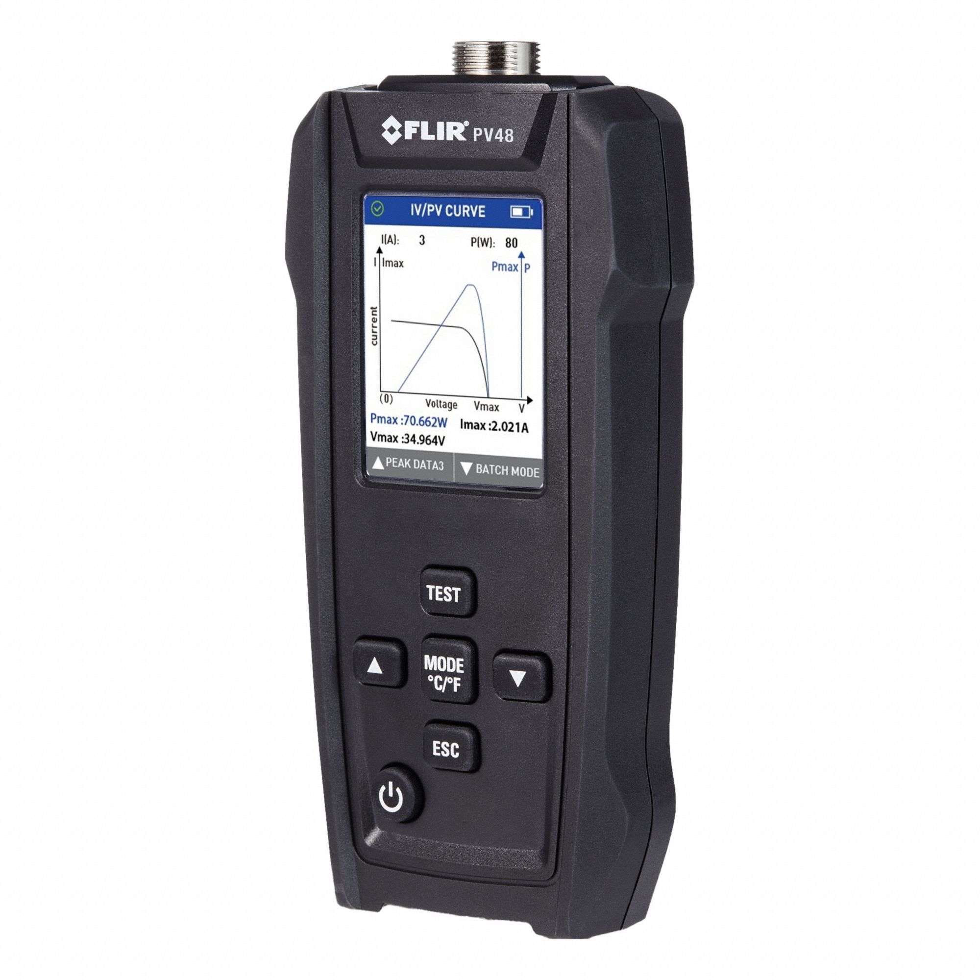 FLIR, TFT Display, 0 V Open Circuit Volt Measurement - Min, Solar Panel ...