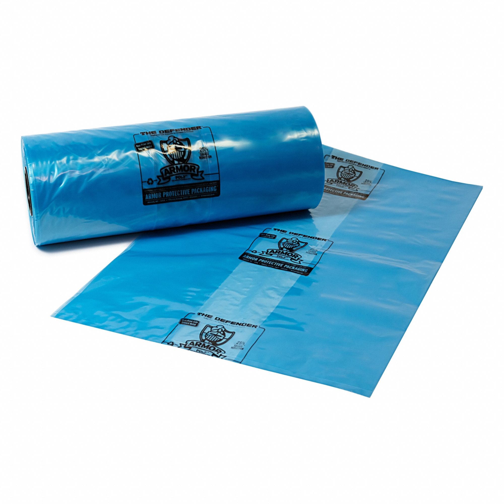 Open Poly Bag,Blue,4 mil,PK50 - Grainger