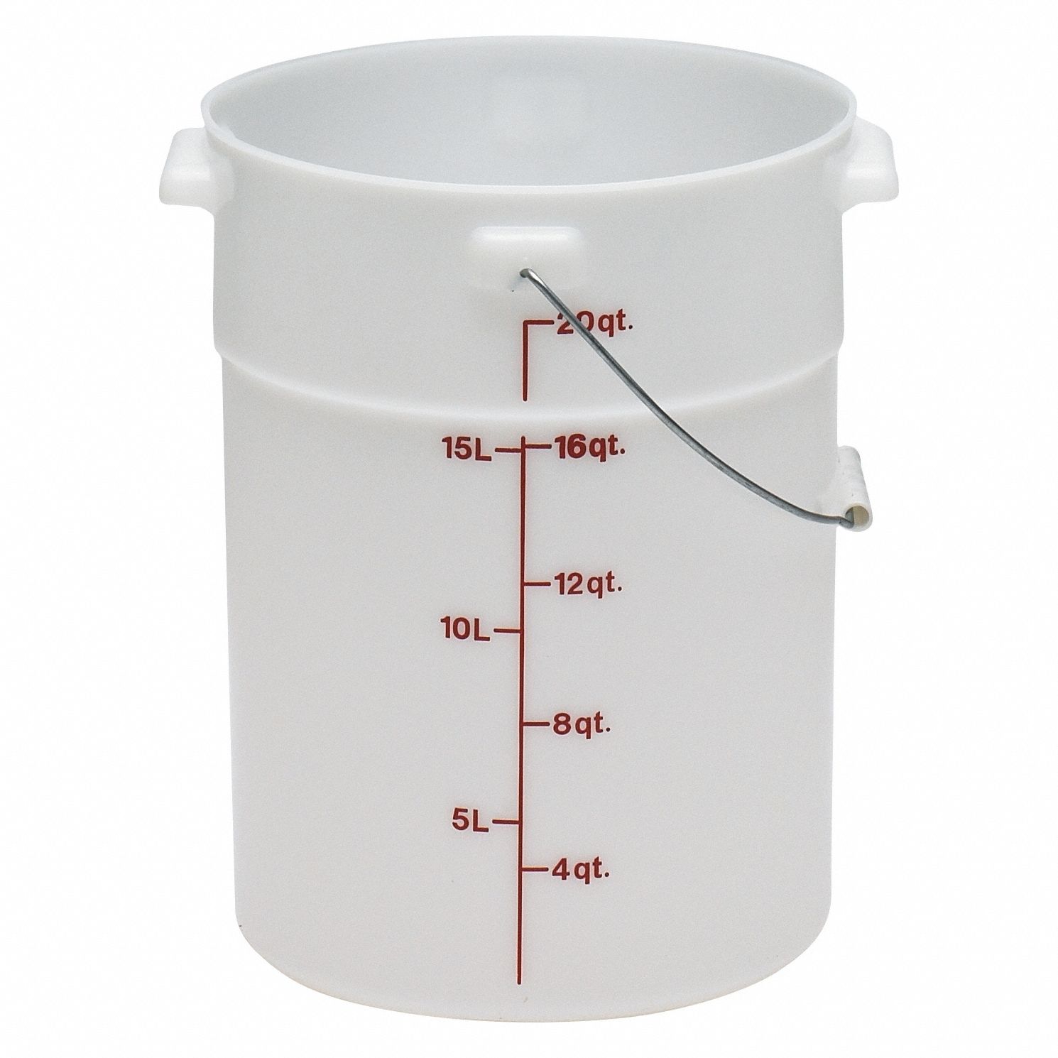 CAMBRO, 22 qt Capacity, White Body, Pail - 859NG0|CAPWB22148 - Grainger