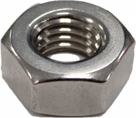 Std Hex, 7/16"-14 Thread, Hex Nut - 40TW72|U51080.043.0001 - Grainger