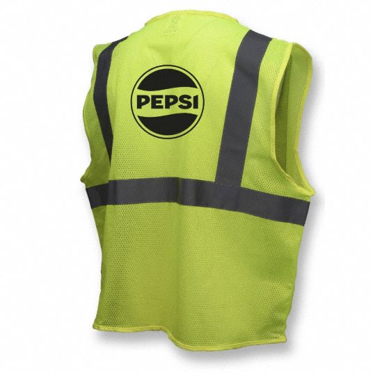 Vest,Pepsi Class 2,Grn L/XL - Grainger