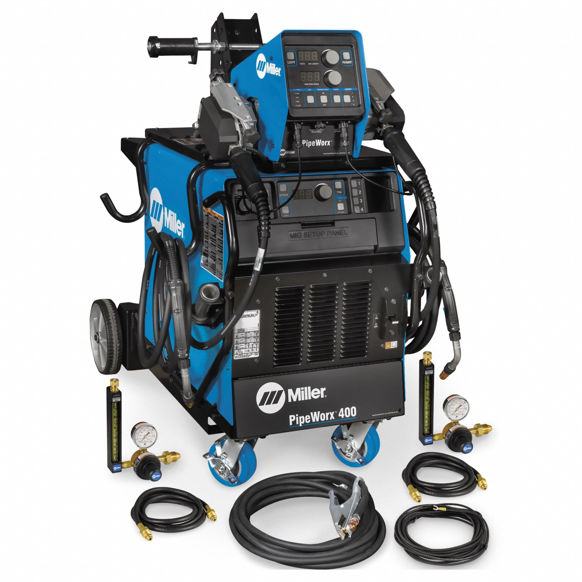 MILLER ELECTRIC, PipeWorx 400, AC, Multiprocess Welding Package ...