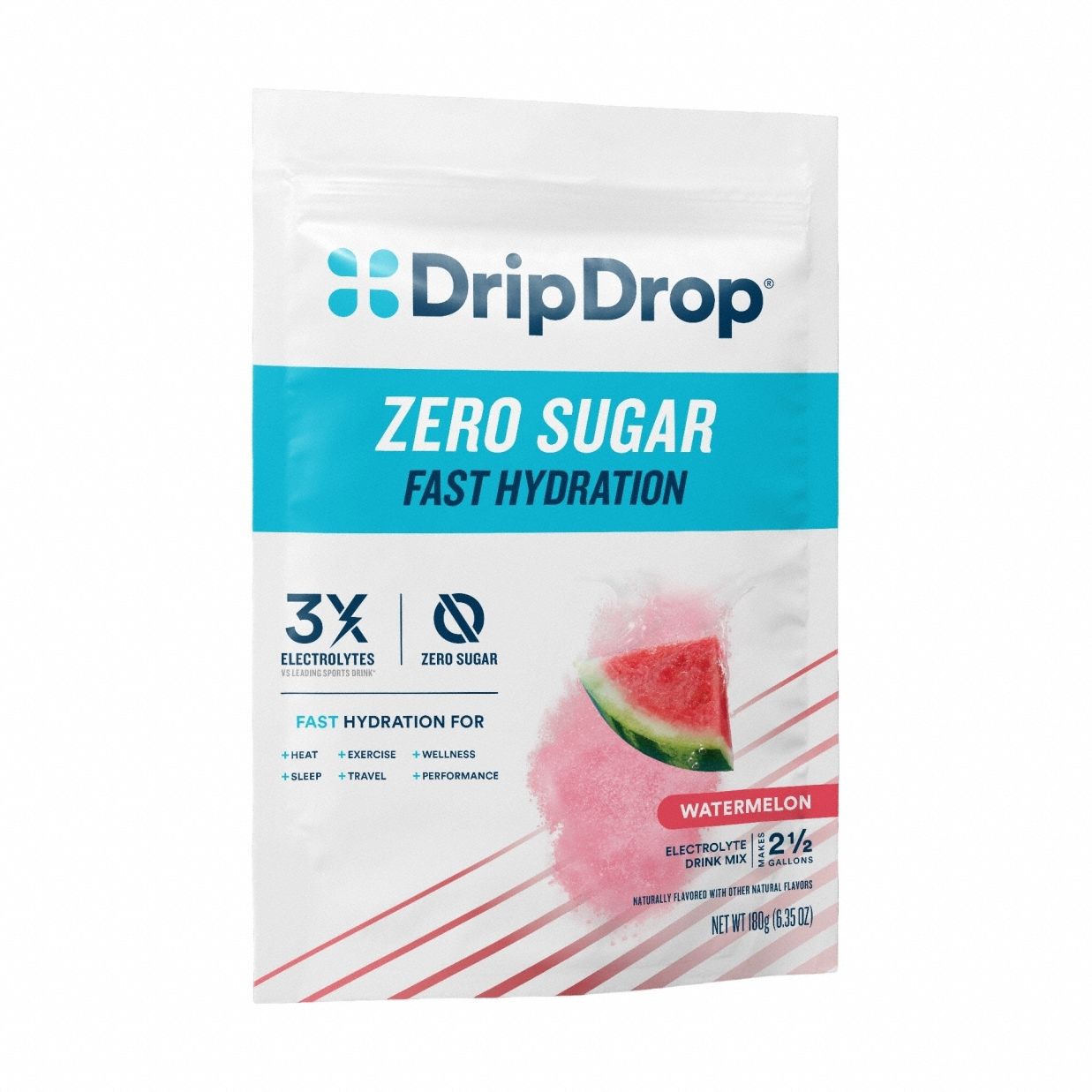 DRIPDROP, Watermelon, Bulk, Sports Drink Mix - 821WU5|61723 - Grainger