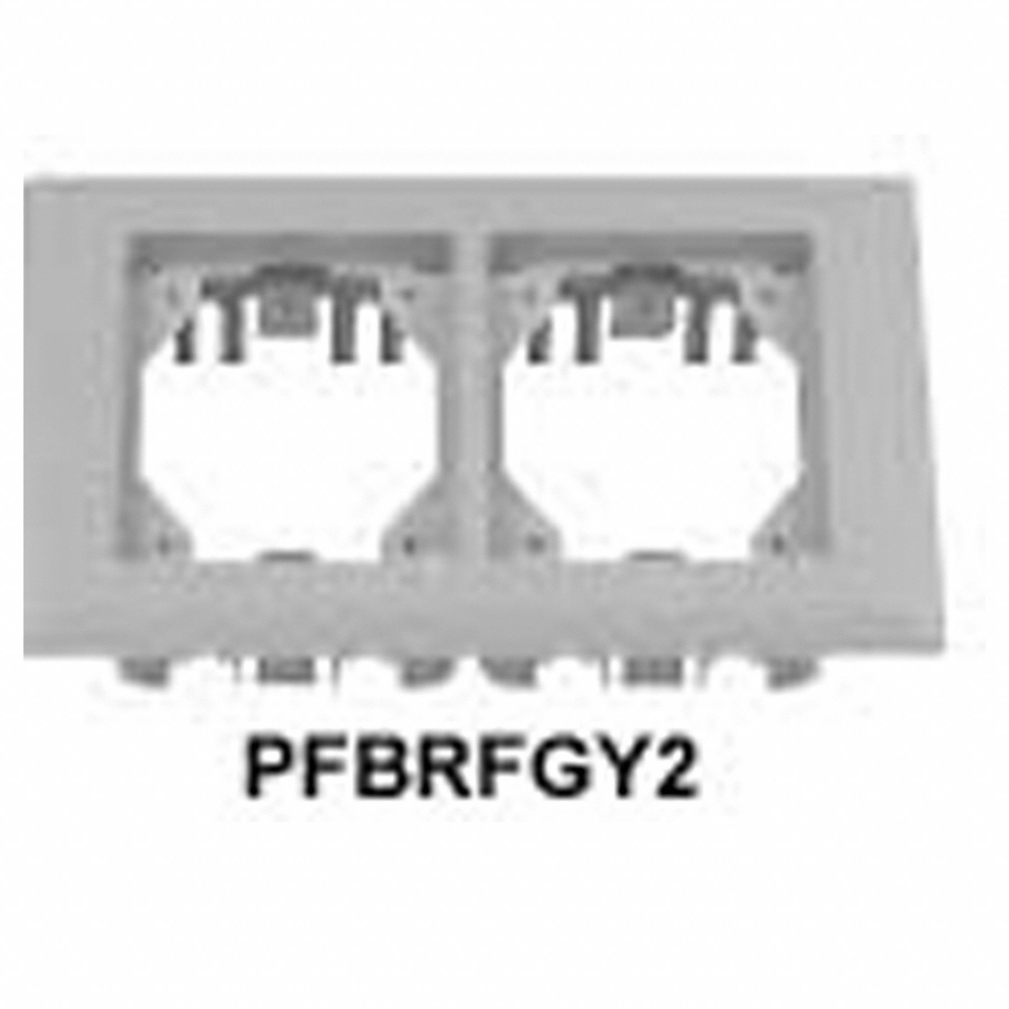 HUBBELL WIRING DEVICE-KELLEMS, Rectangular, Plastic, Carpet Flange ...