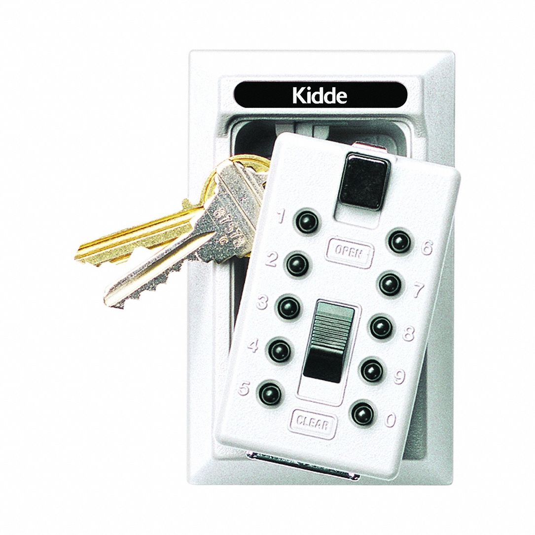 KIDDE, Mechanical Combo Lock, 5 Key Capacity, Lock Box - 45EU96|1408 ...