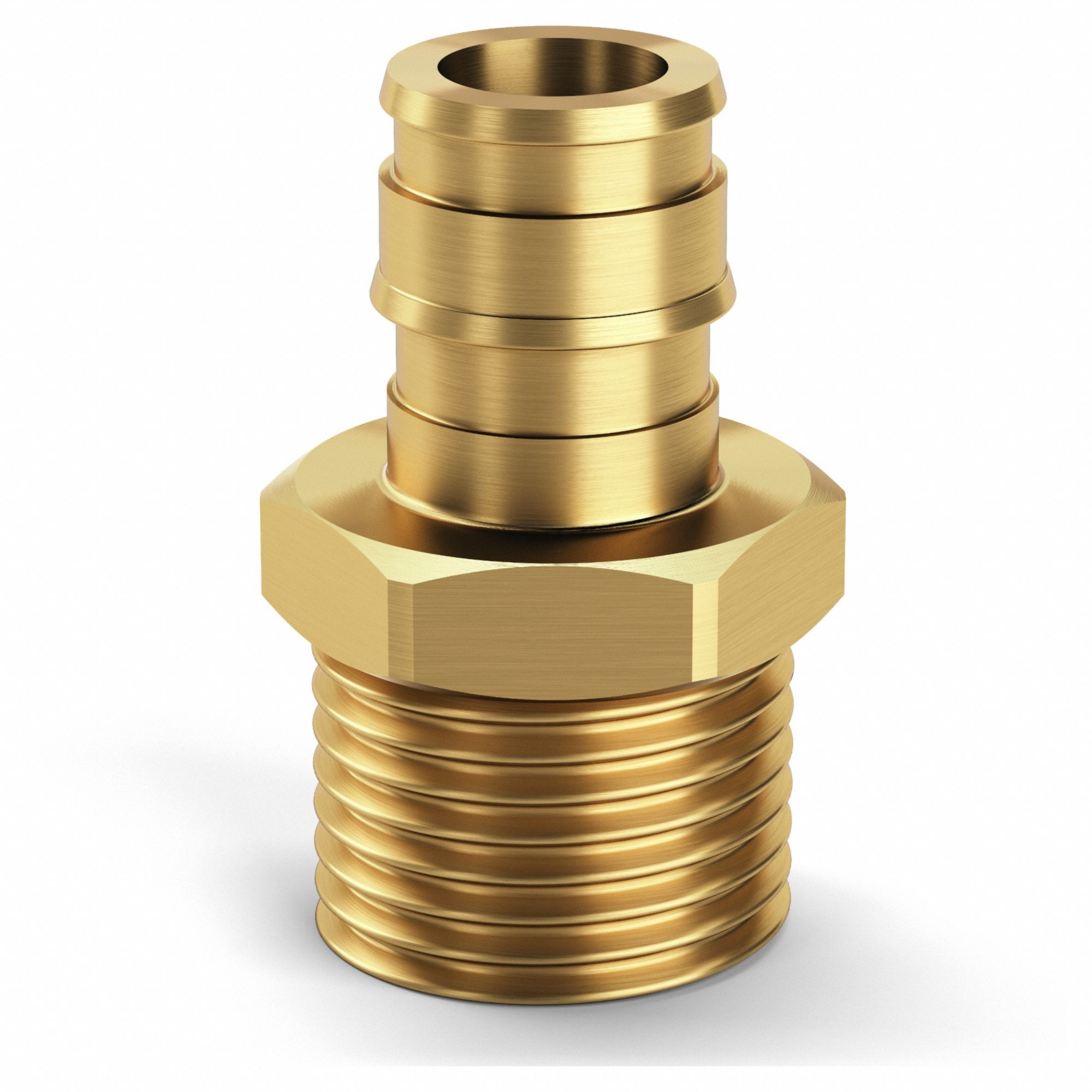 Brass, Barbed x MPT, Adapter - 847XK9|QEMC43GX - Grainger