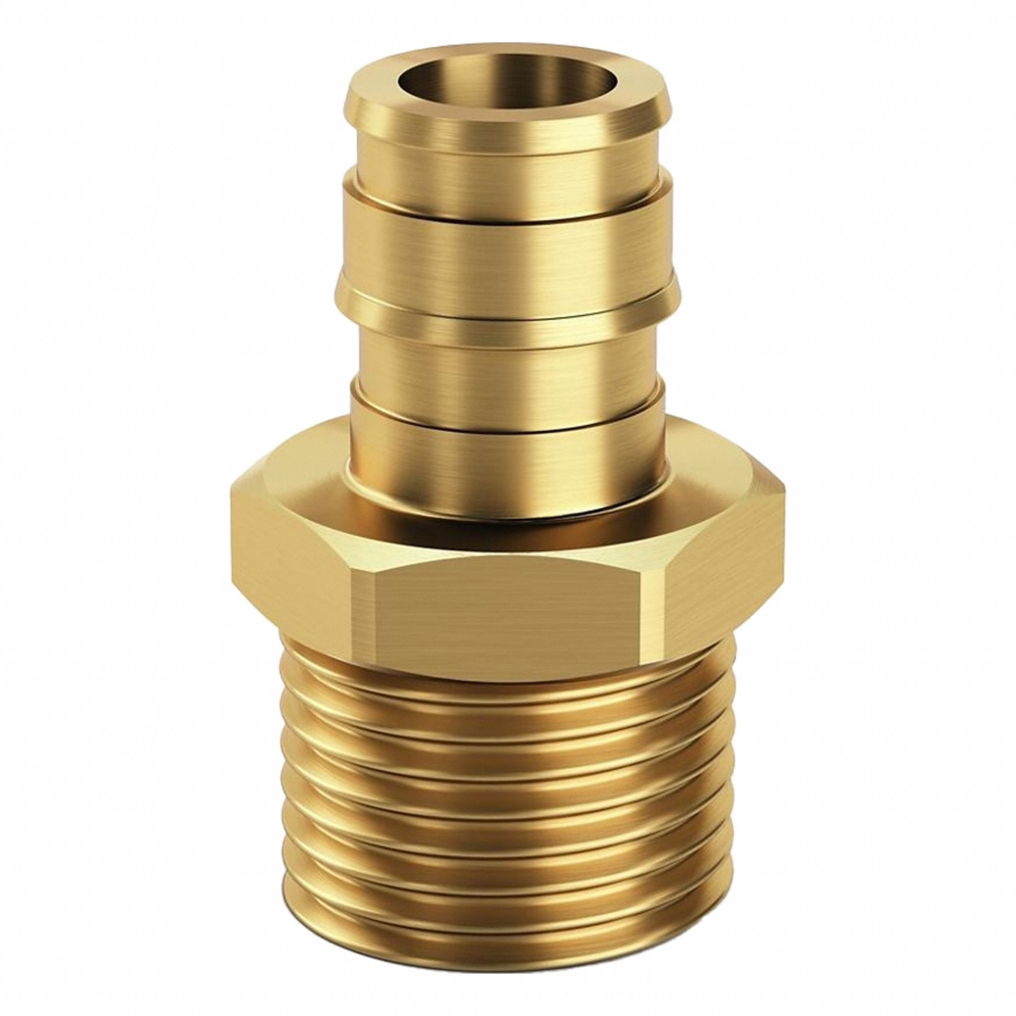 ZURN, 1 5/64 in ID x 1 1/2 in Pipe x 1 1/2 in Pipe Size, Barbed x MNPT ...