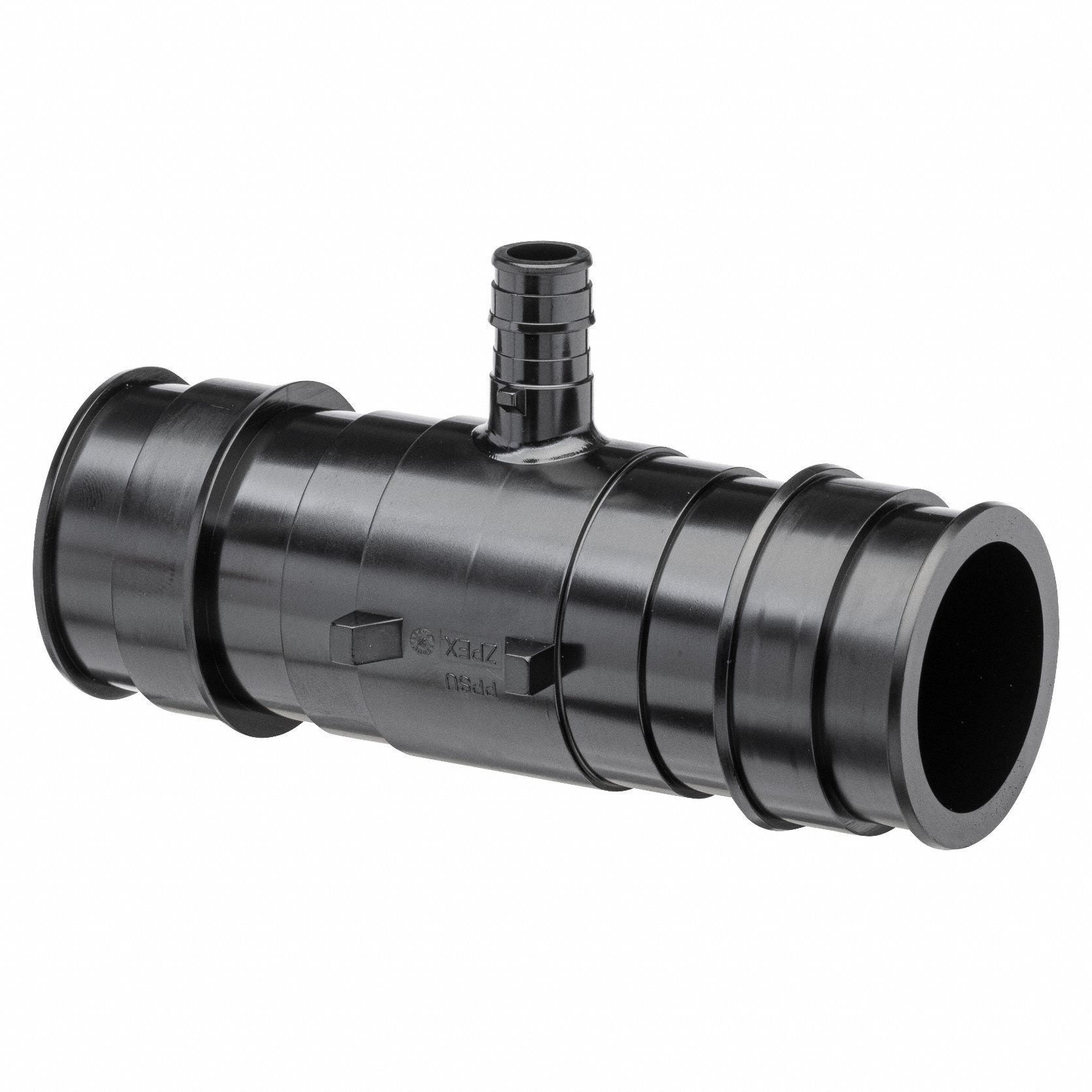 ZURN, 2 in ID x 1/2 in ID x 1/2 in ID Size, Barbed x Barbed x Barbed ...