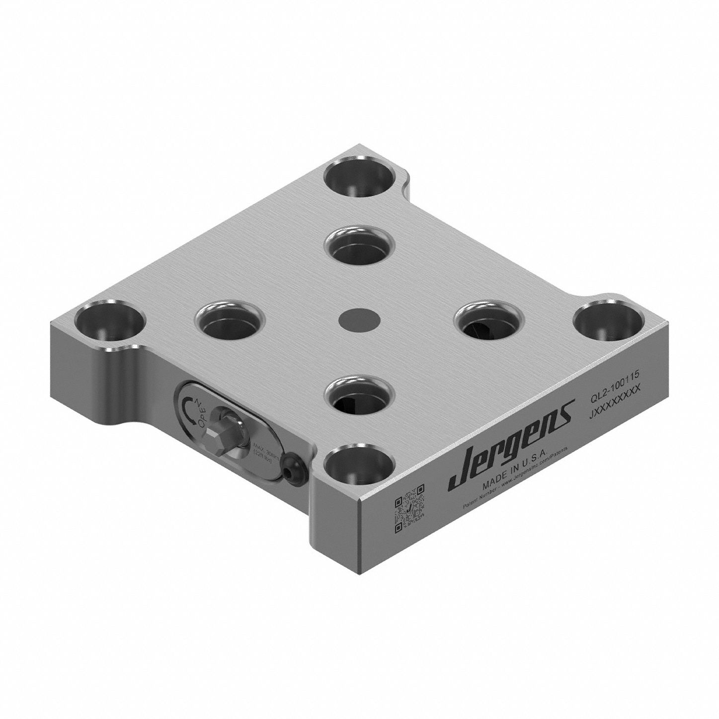 JERGENS, Quick-Loc, Square, Receiver Base - 830N89|QL2-100115 - Grainger