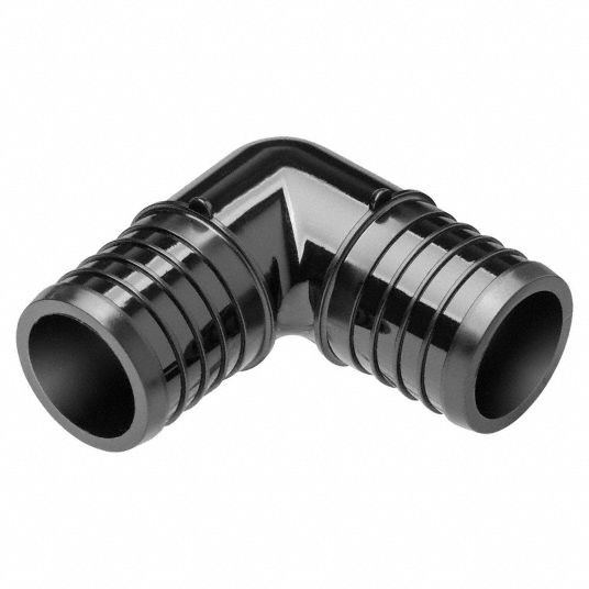 ZURN, 3/8 in ID x 3/8 in Pipe Size, Barbed x MNPT, Barbed Fitting Elbow ...