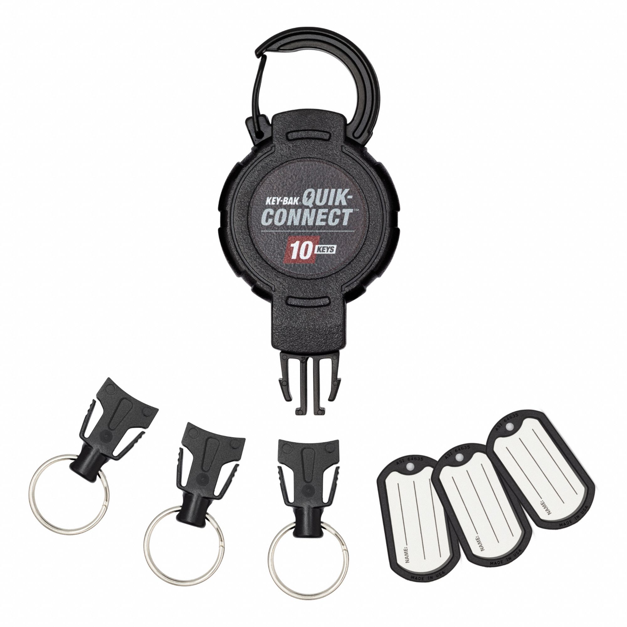 10 Key Capacity, Steel, Key Reel - 800HD5|0KM2-32A24 - Grainger