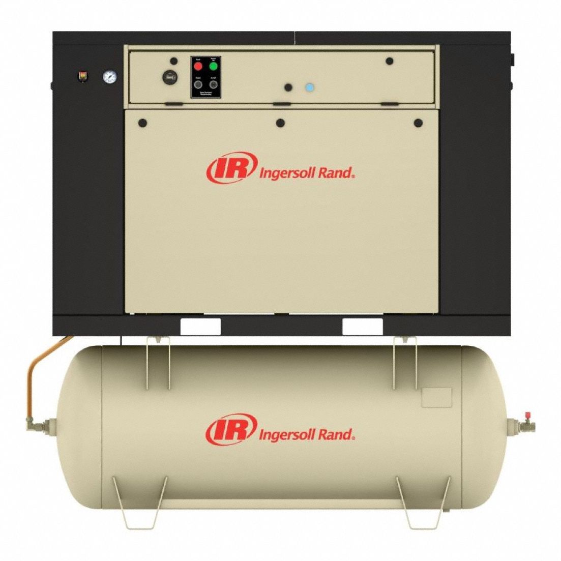 INGERSOLL RAND, 5 hp, 2 Stage, Quiet Enclosed Reciprocating Compressor ...