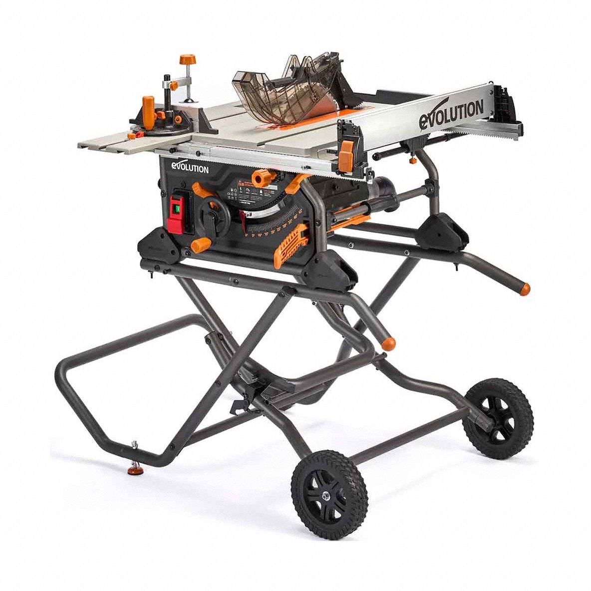 EVOLUTION, 110 V AC Volt, 15 A Current, Table Saw - 403TK2|R10TBLX ...