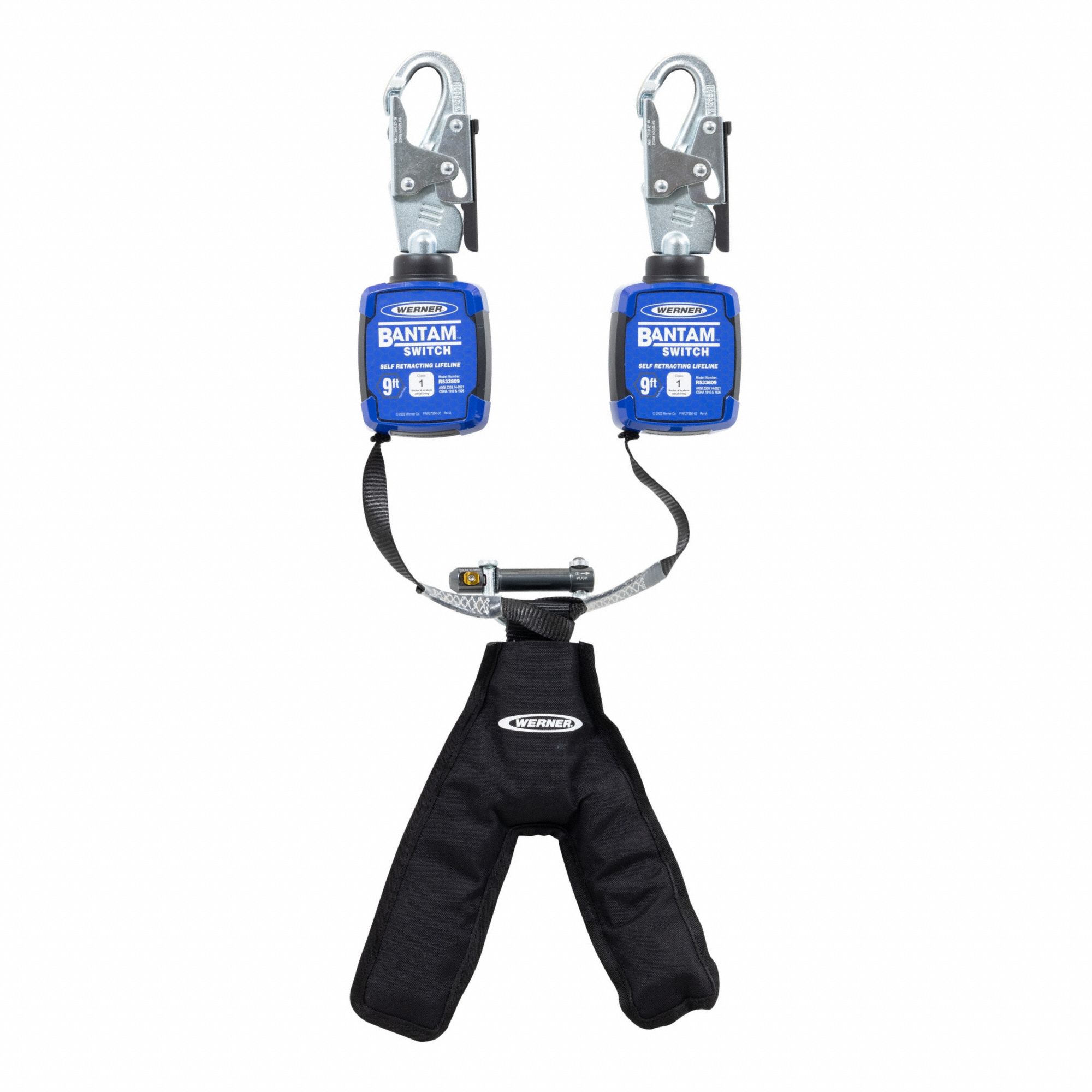 WERNER, Steel Snap Hook Anchor, Harness Aluminum Quick-Connect, Self ...