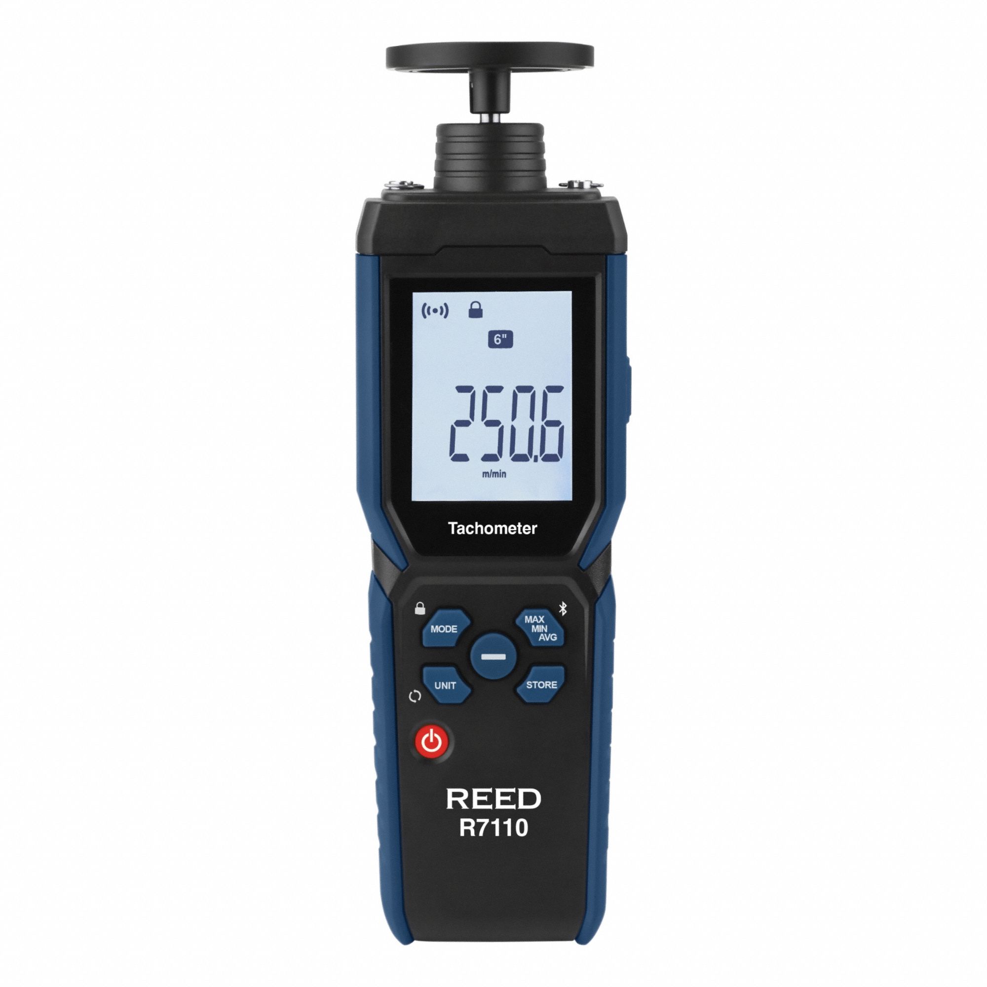 REED INSTRUMENTS, +/-(0.02% rdg. + 1 dgt.) RPM Accuracy, 0.01 rpm, 0.1 ...